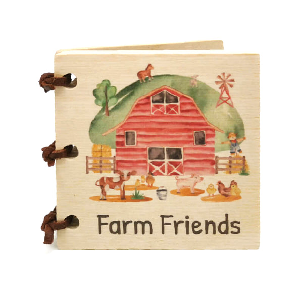 Wooden Baby Book - Farm Friends – Envirokid
